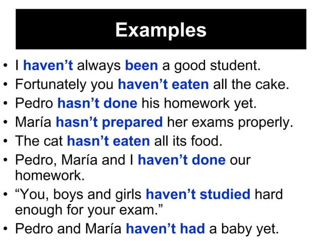 Present Perfect Simple Forms | PDF