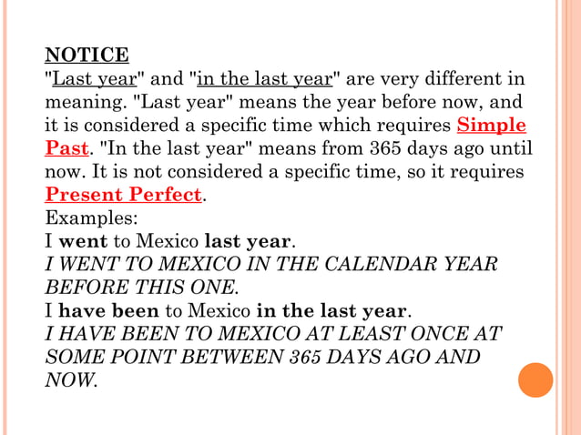 Present perfect slides | PPT