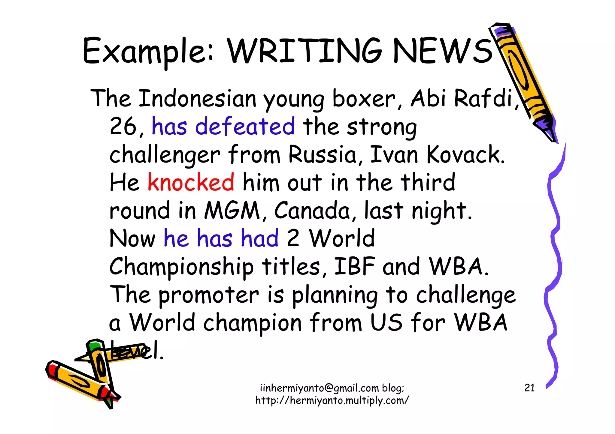 Present Perfect Tense | PDF