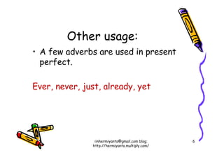 Present Perfect Tense | PDF