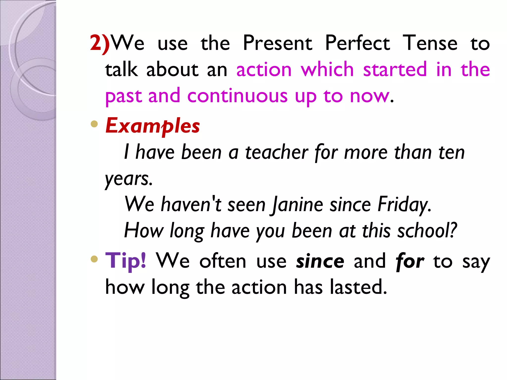 PRESENT PERFECT TENSE | PPT
