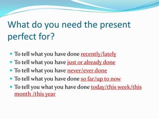 Present Perfect Tense | PPT