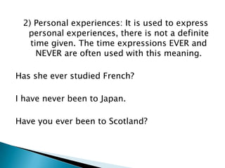 Present PerfectTense | PPTX