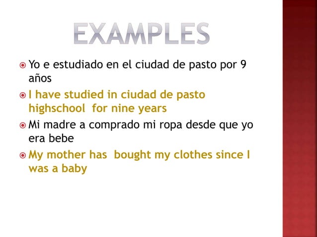 Present perfect tense | PPTX