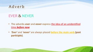 Present perfect tense | PPTX