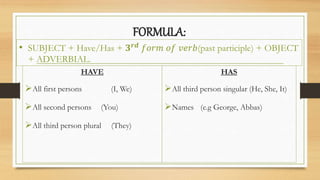 Present perfect tense | PPT