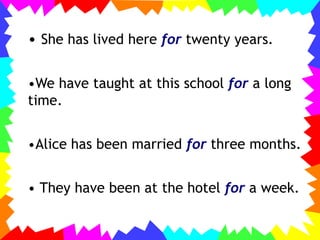 Present perfect tense | PPTX