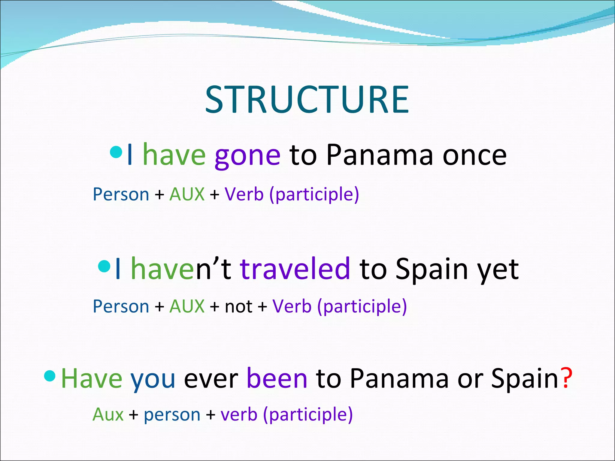 Present perfect tense | PPT