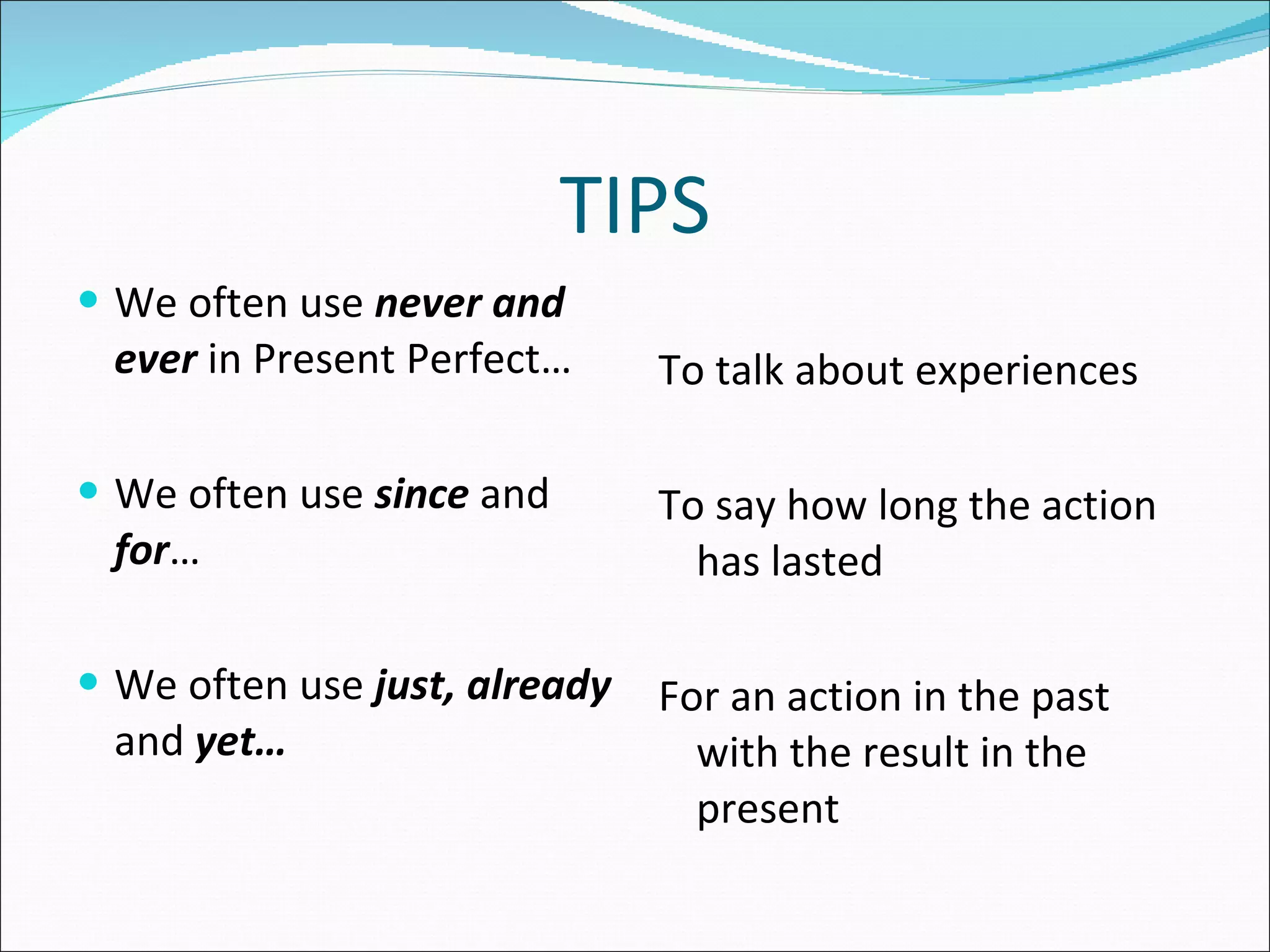 Present perfect tense | PPT