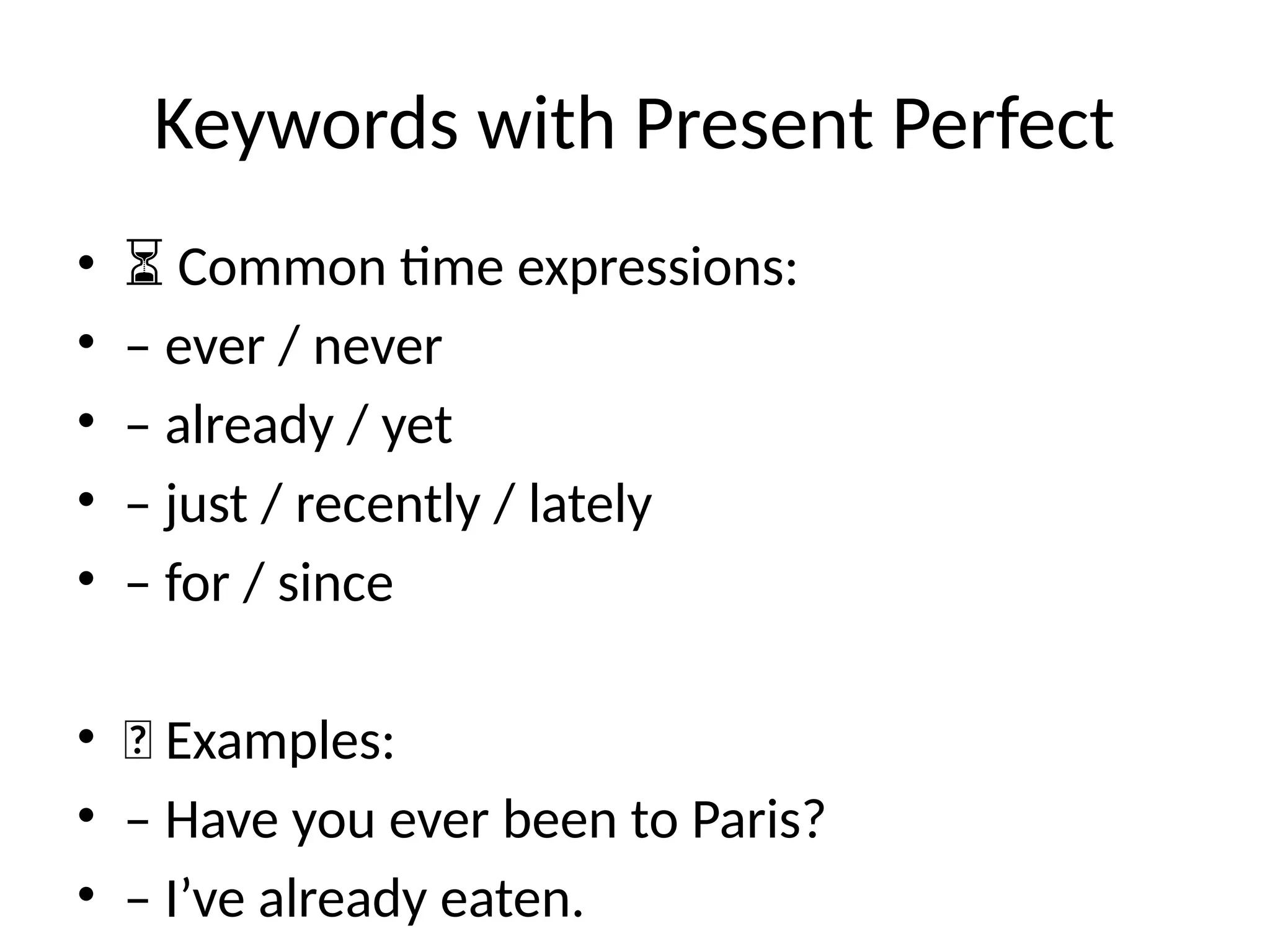 Present Perfect Tense PowerPoint: Simple Grammar Rules, Usage, and ...