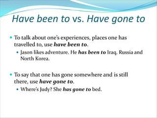 Present perfect tense (simple) 102 | PPTX