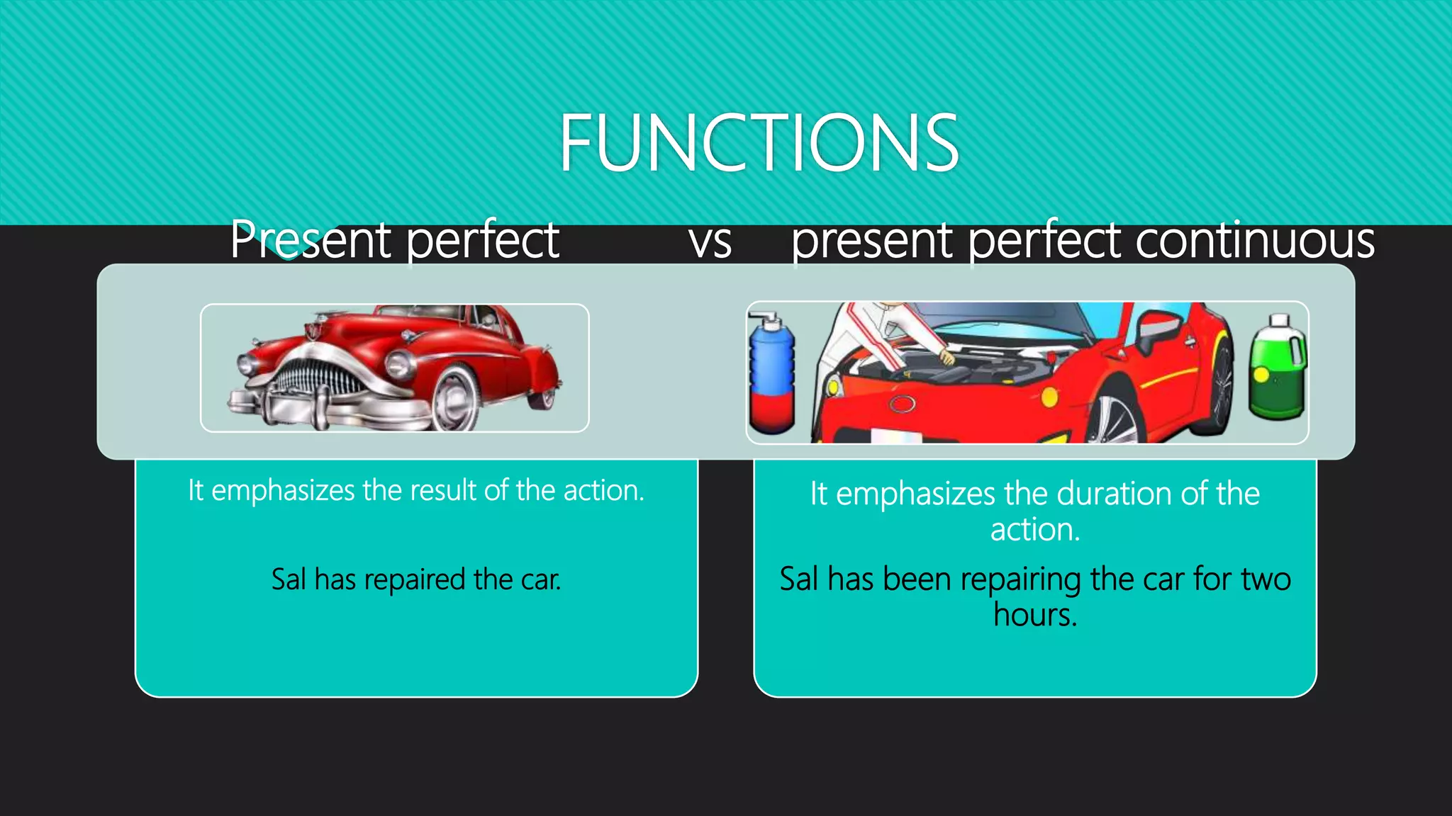 Present perfect tense vs present perfect continous | PPT