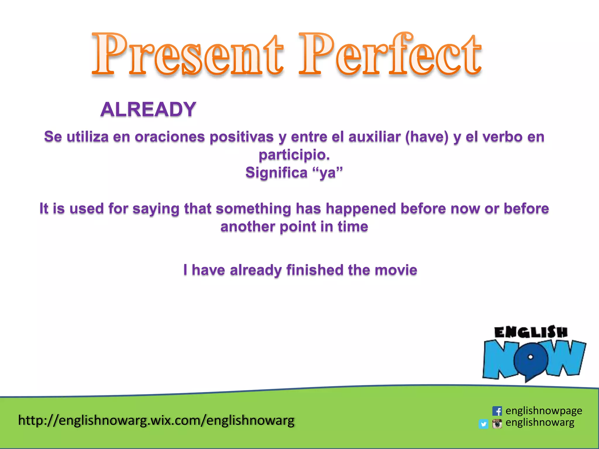 Present perfect theory | PPT