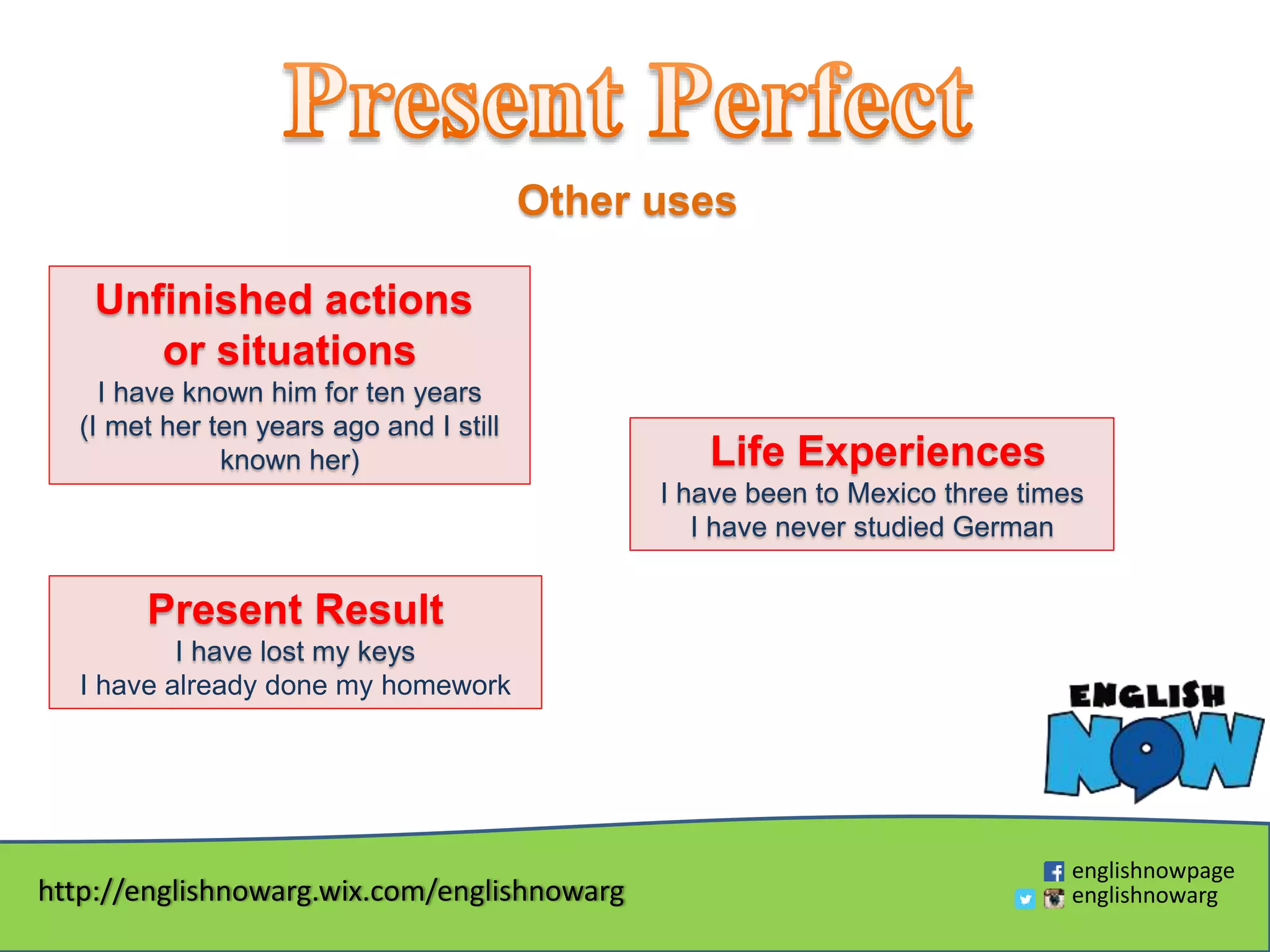 Present perfect theory | PPTX