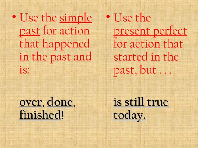 Present perfect vs. past simple | PPT | Swimming | Sports