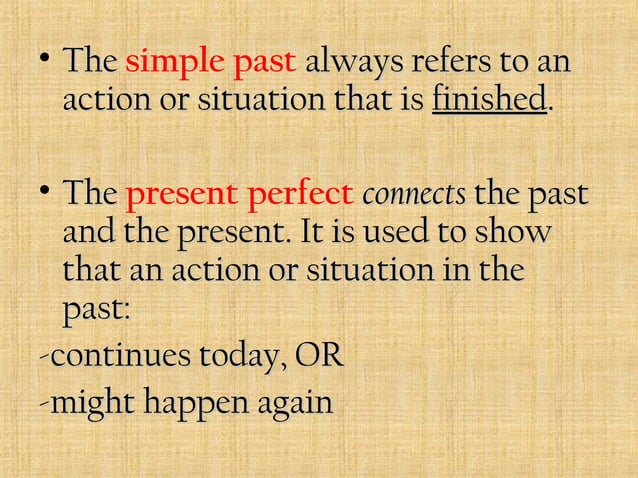 Present perfect vs. past simple | PPT | Swimming | Sports