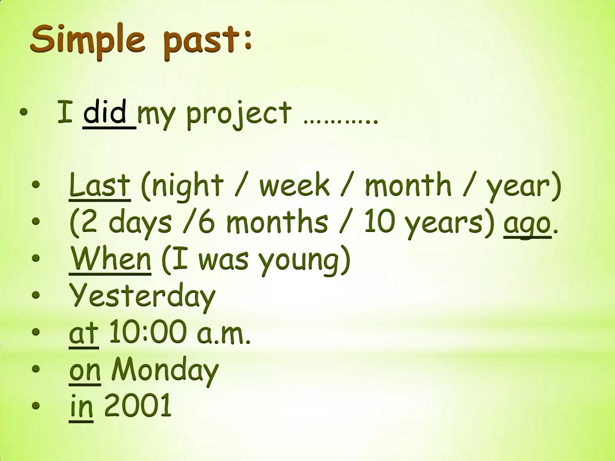 Present perfect vs. simple past | PPTX