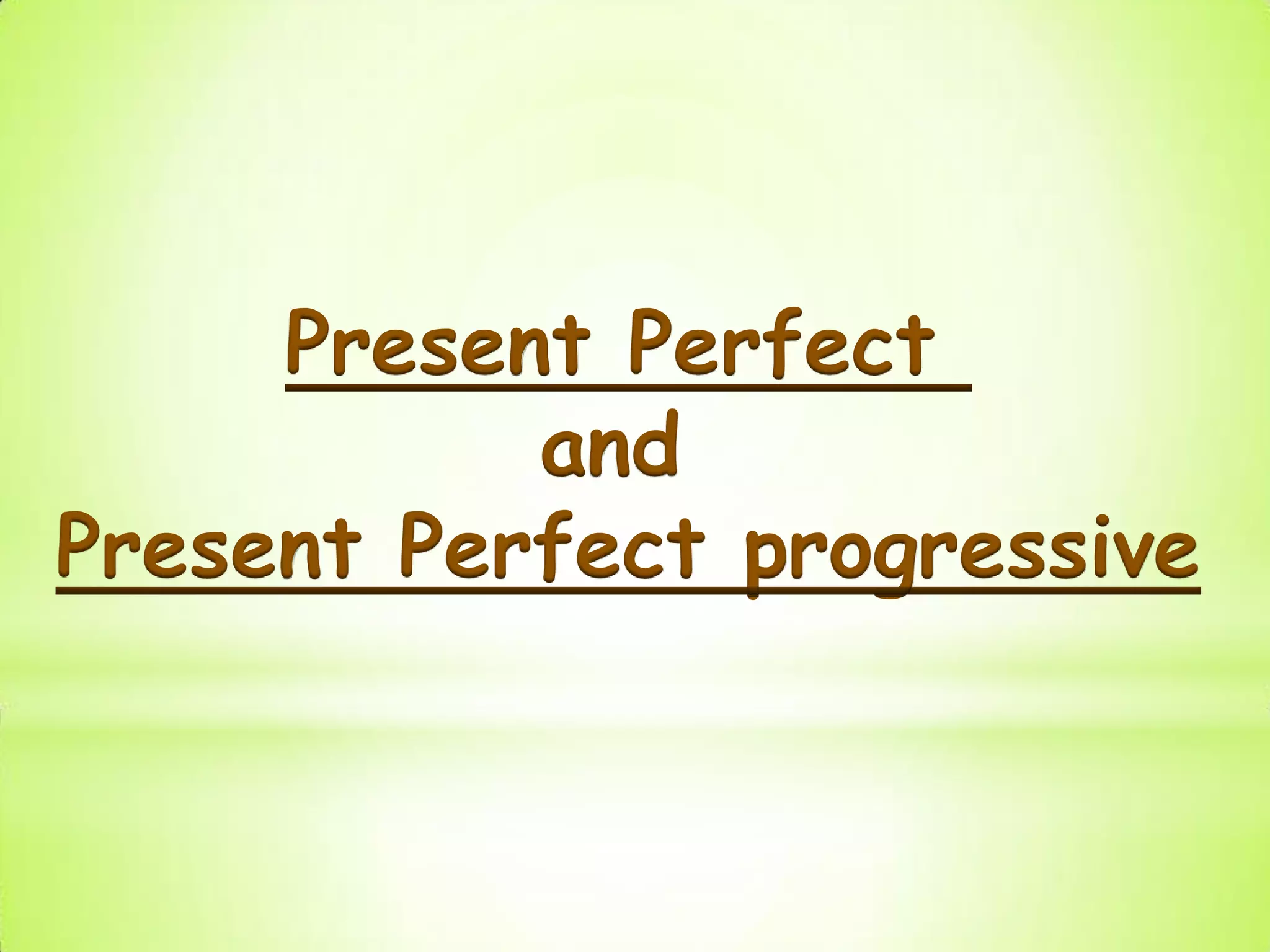 Present perfect vs. simple past | PPTX