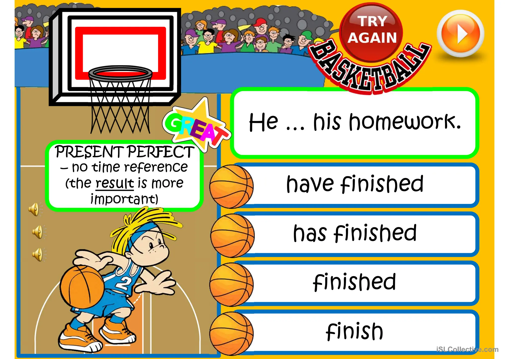 PRESENT PERFECT vs PAST SIMPLE - basketball game.pdf
