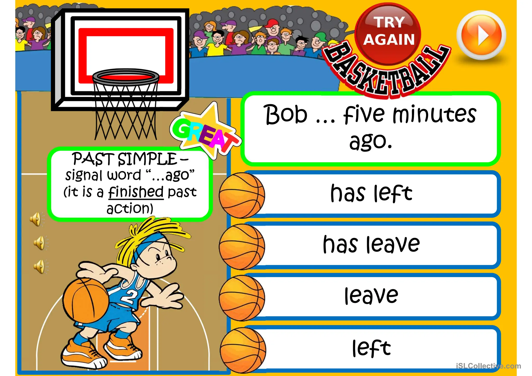 PRESENT PERFECT vs PAST SIMPLE - basketball game.pdf