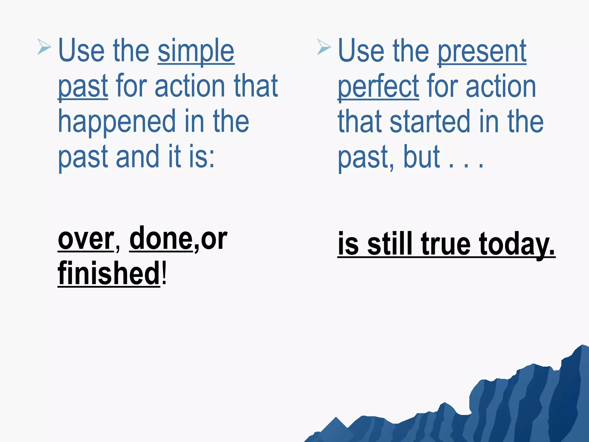 Present perfect vs simple past | PPT