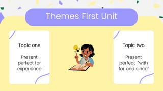 Present perfect with for and since.pptx