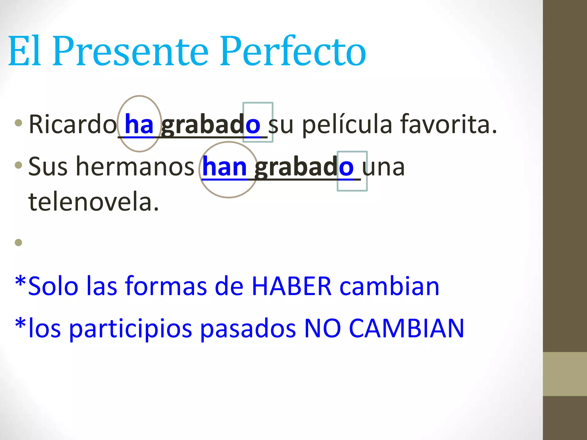 present perfect y present perfect subjunctive apuntes.ppt