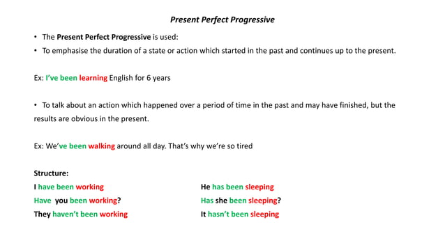 Present Perfect vs Present Perfect Progressive | PPTX