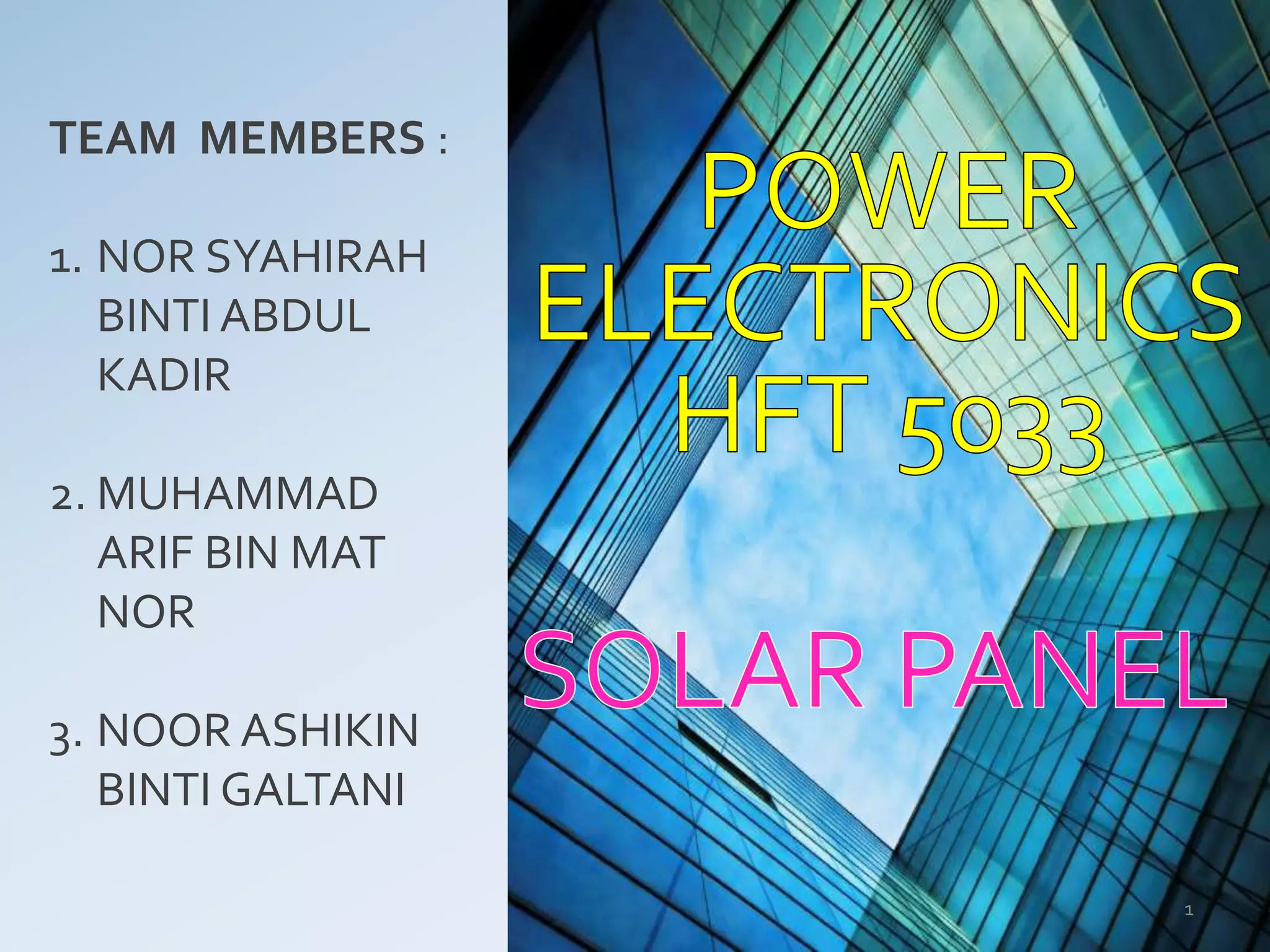 Solar Panel | PPTX