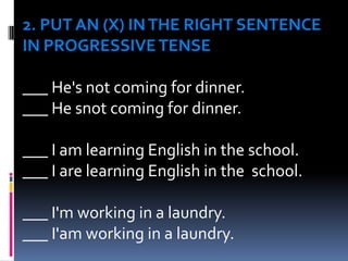 Present progressive | PPT