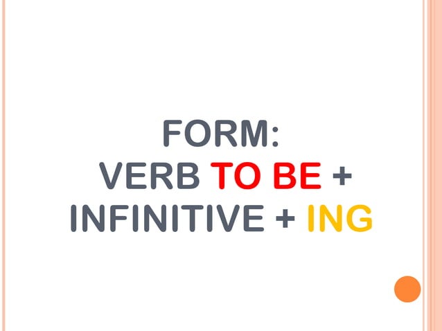 Present progressive | PPT