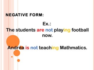 Present progressive | PPT