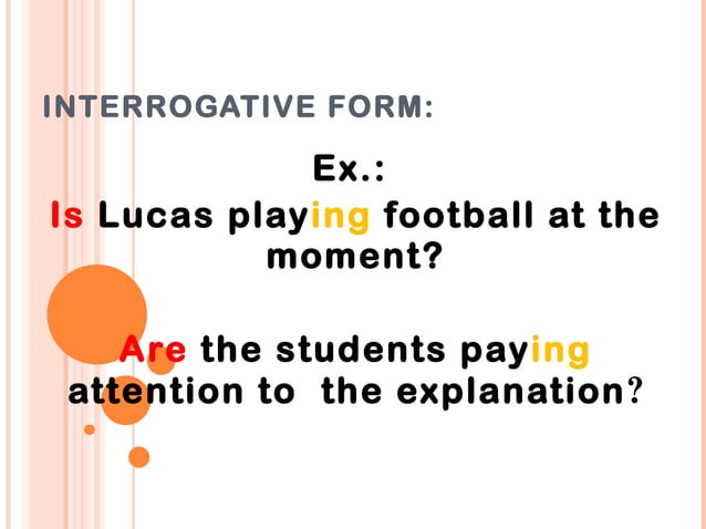 Present progressive | PPT