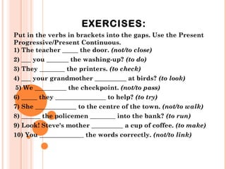 Present progressive | PPT