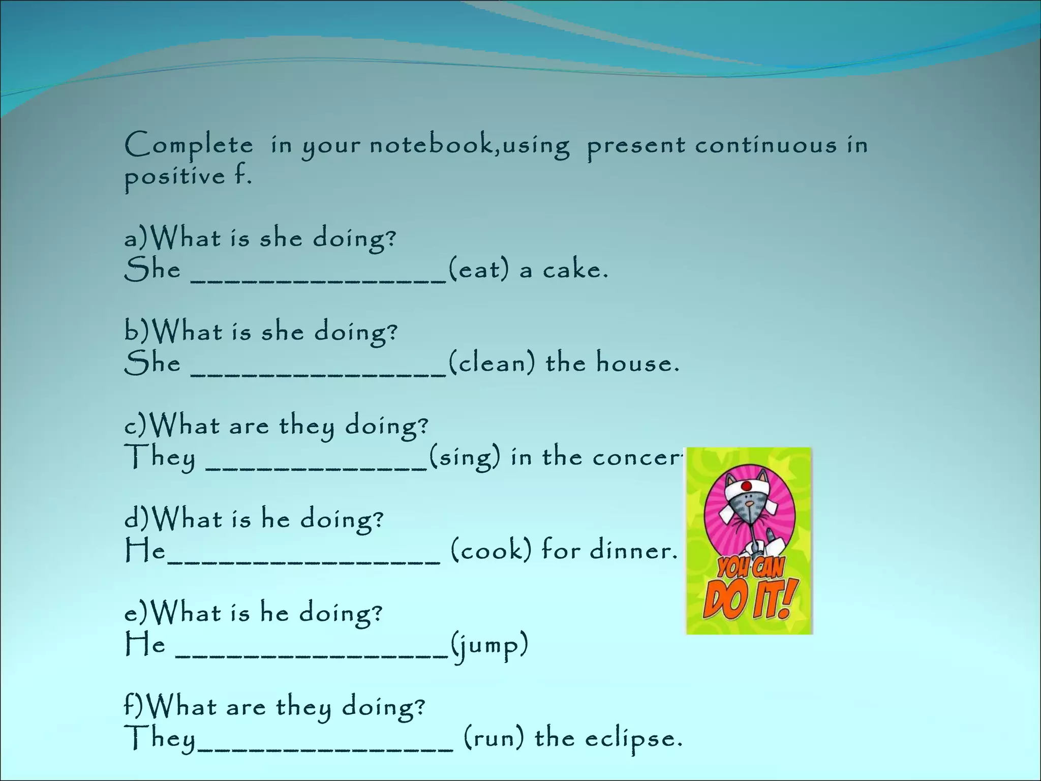 Present progressive | PPT