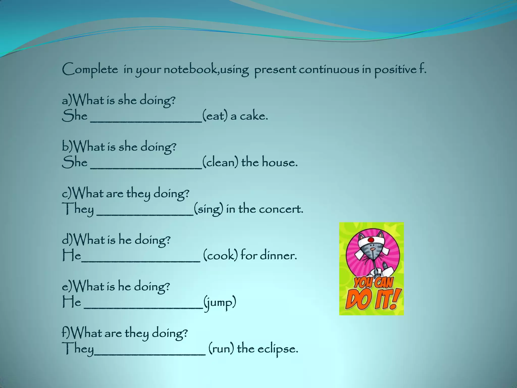 Present progressive | PPT