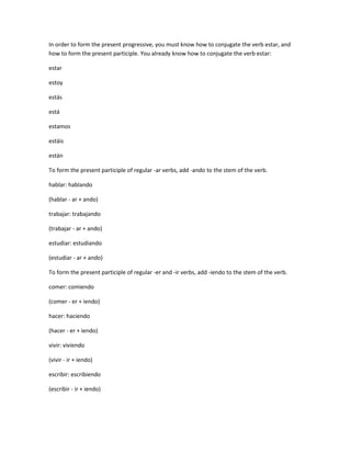 Present progressive | DOCX