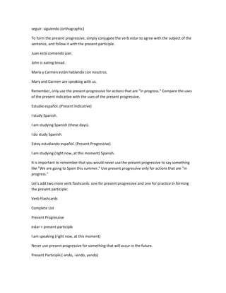 Present progressive | DOCX