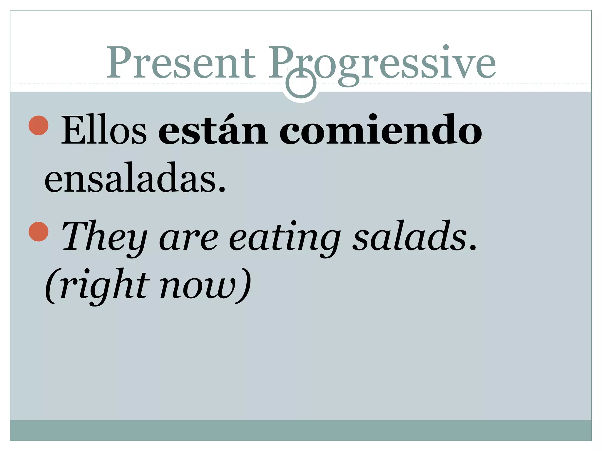 Present progressive | PPT