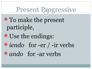 Present progressive | PPT