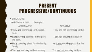 Present progressive | PPT