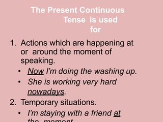 Present progressive or present continuous | PPT