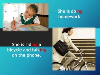 PRESENT PROGRESSIVE - cuarto año de secundaria | PPTX