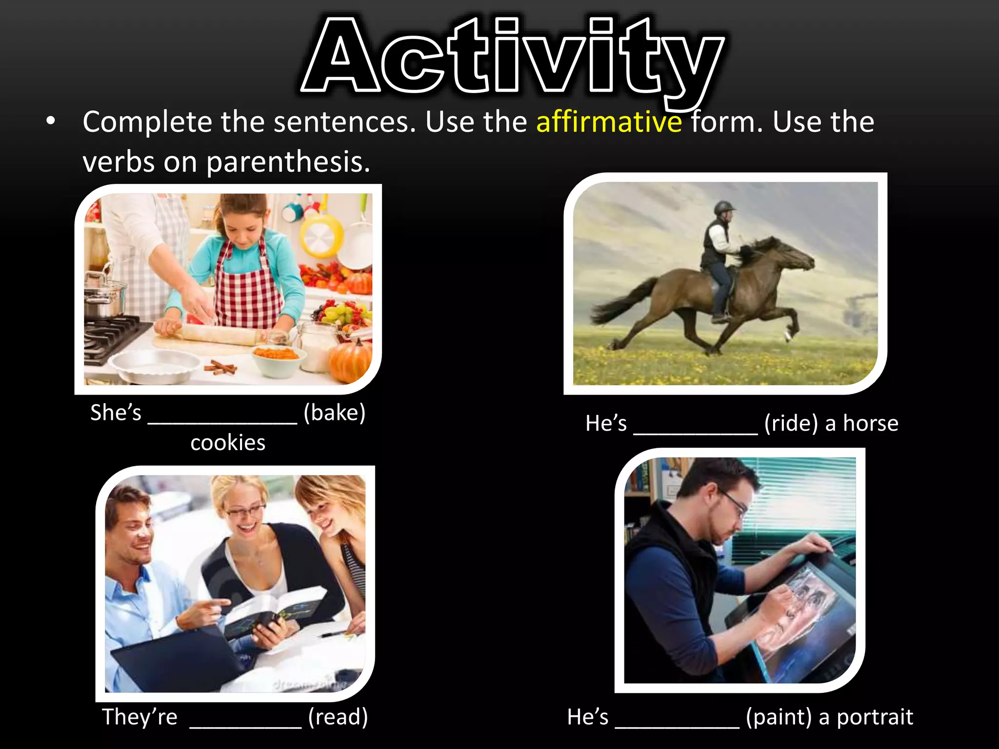 Present progressive activity | PPT