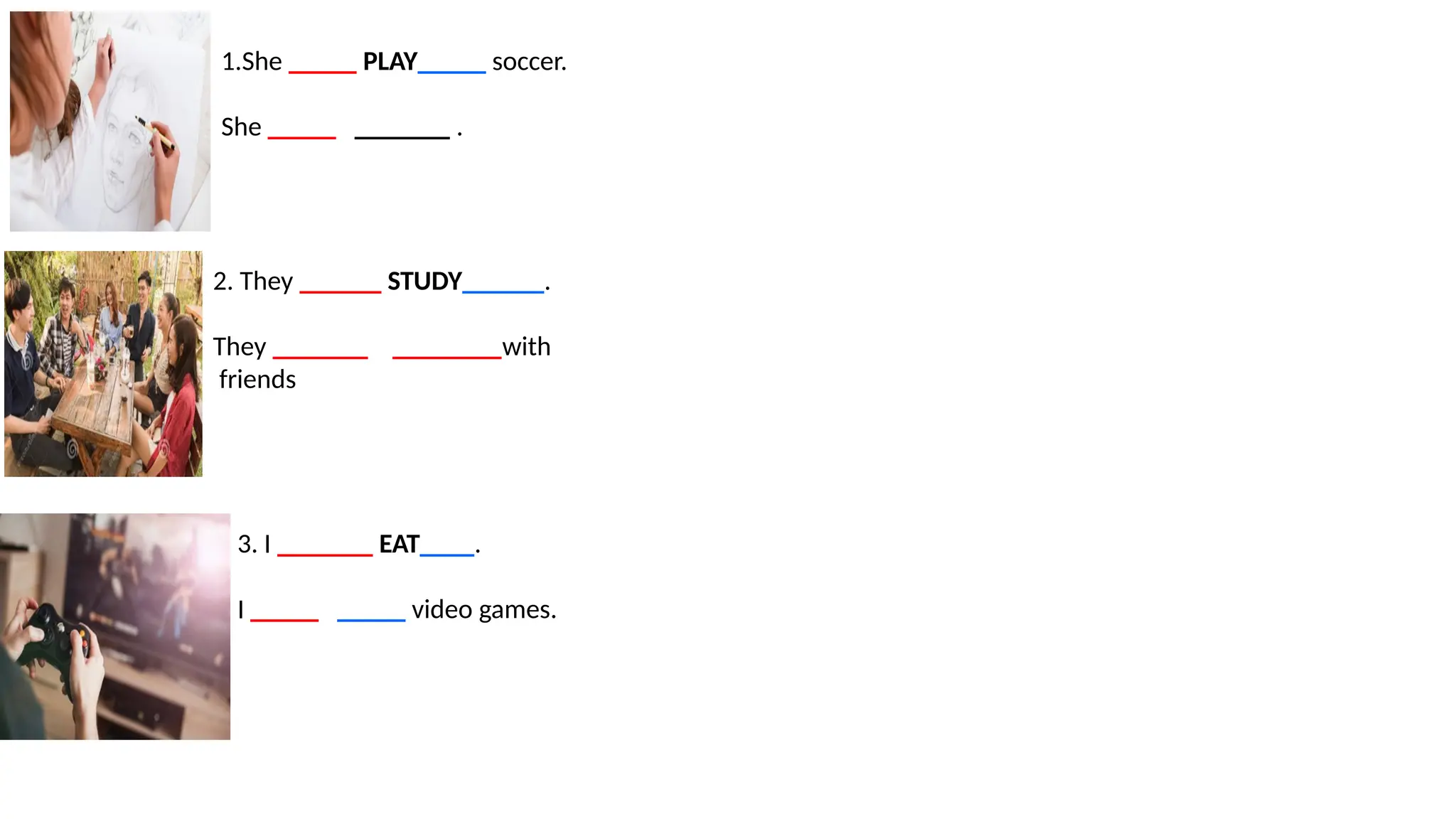 PRESENT PROGRESSIVE AFFIRMATIVE NEGATIVE.pptx