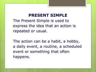 Present progressive and present simple pp presentation | PPT