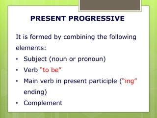 Present progressive and present simple pp presentation | PPT