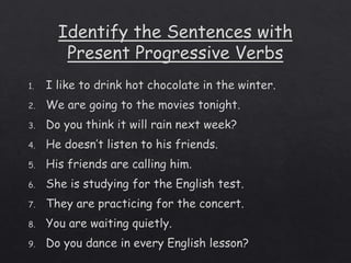 Present progressive/continuous | PPT