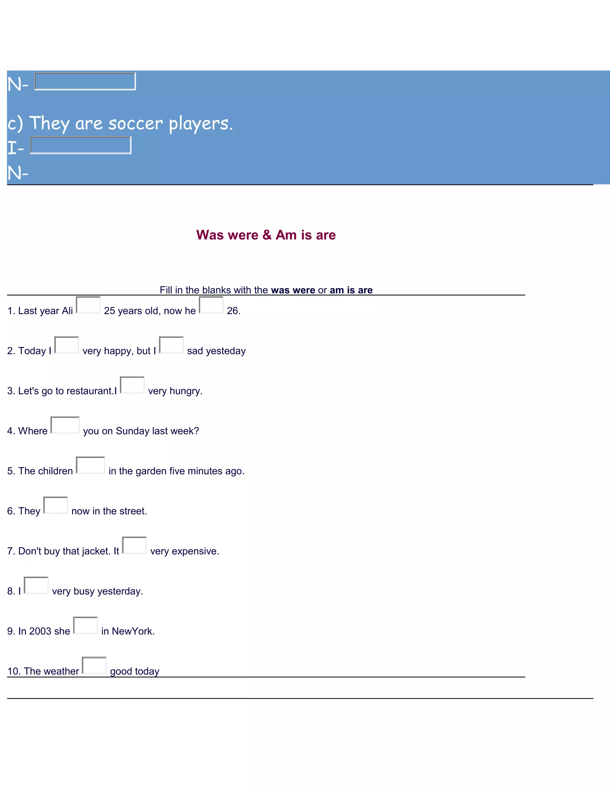 Present progressive exercises | PDF