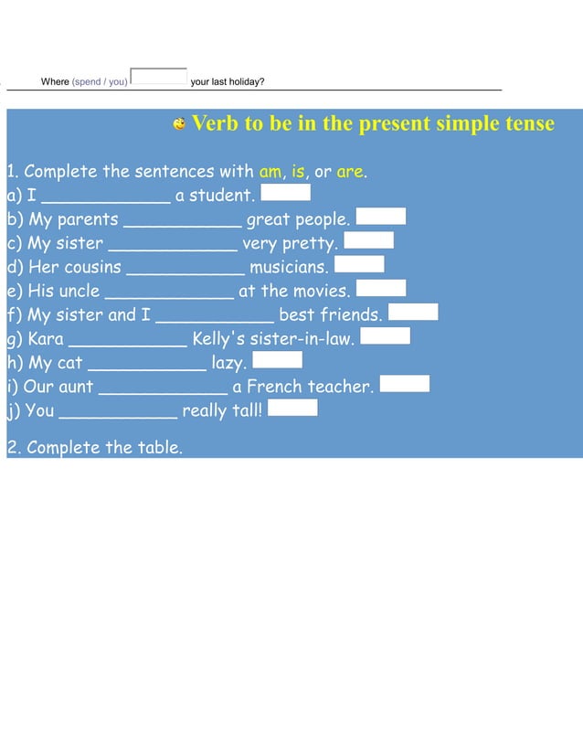 Present progressive exercises | PDF